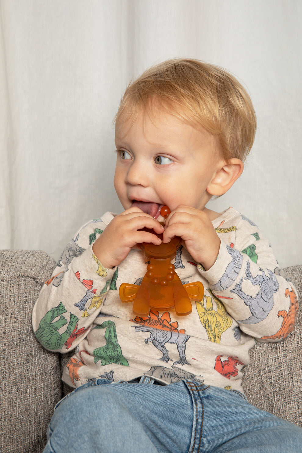 The Little Bamber - Natural Rubber & Baltic Amber Teething Toy – Bambeado